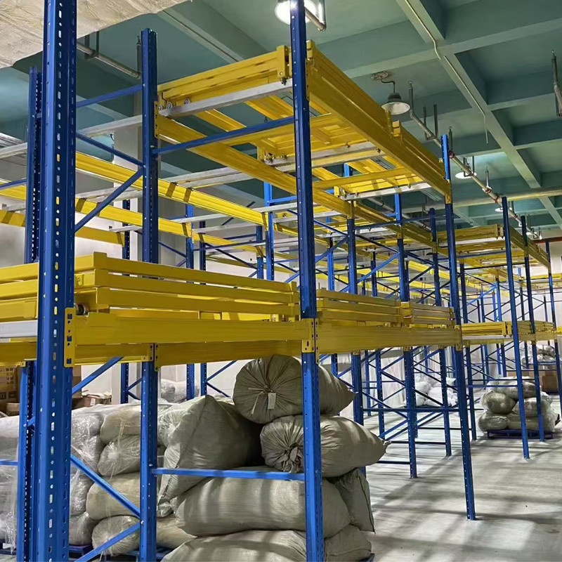 Powder Coated Warehouse Storage Push Back Pallet Racking Corrosion ...